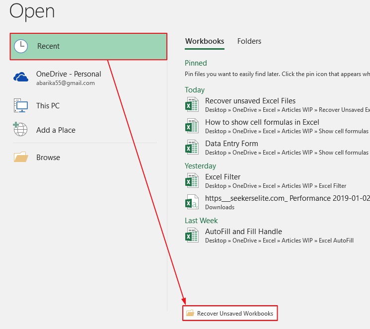 The Best Way To Recover Excel File Not Saved Step By Step 