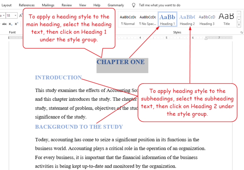 How To Make Table Of Content In Microsoft Word Software Accountant