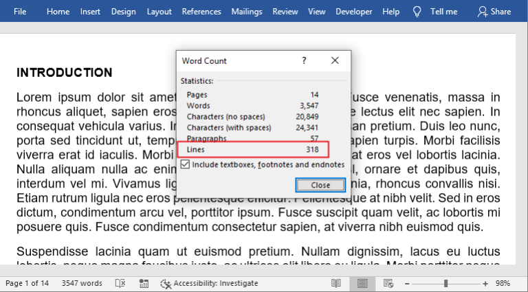 How To Count Lines In Word Software Accountant