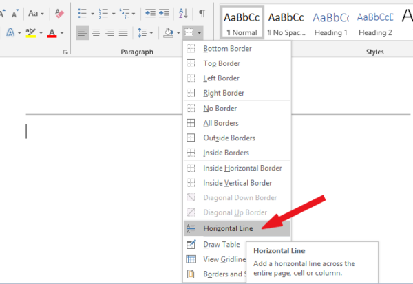How To Insert A Horizontal Line In Word Software Accountant