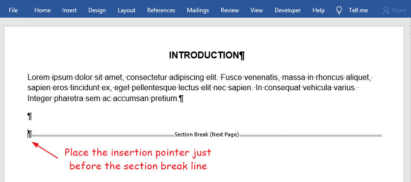 How To Remove Section Break In Word Software Accountant