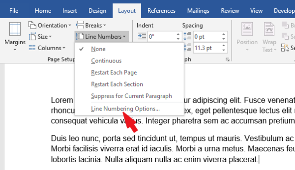 Line Numbering In Word Software Accountant