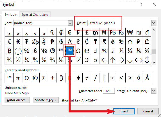 How To Type mark TM Symbol In Word Excel Windows Mac 