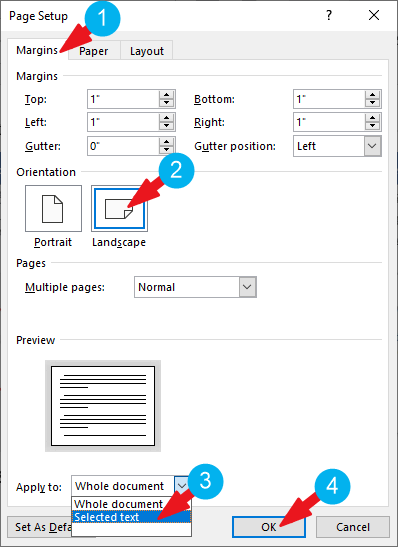 How To Make A Word Document Landscape Software Accountant