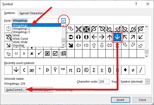 How To Type Down Arrow Symbol Text On Keyboard Windows Mac Software Accountant 2022 