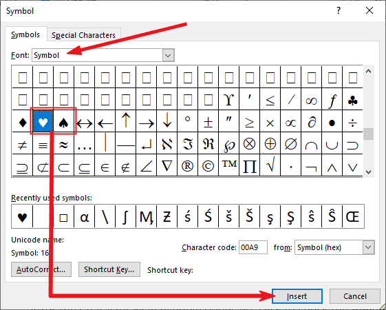How To Type Heart Symbol Text In Word with Keyboard Shortcut 