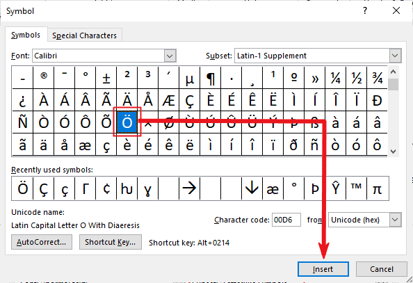 How To Type O Umlaut Or O With Two Dots Over It on Keyboard 