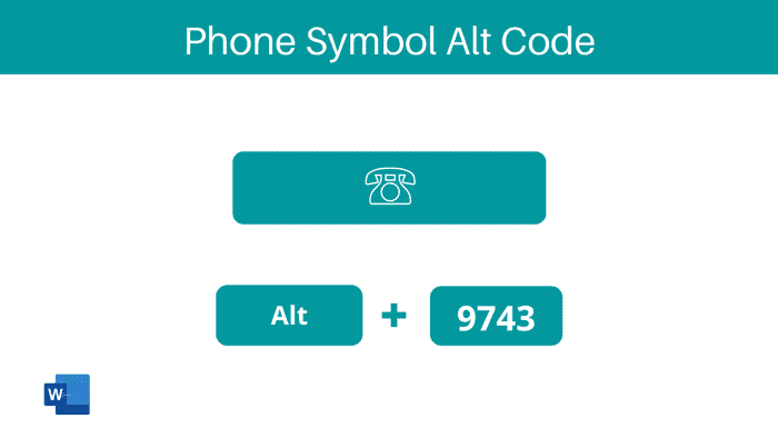 4 Ways To Insert Phone Symbol Text In Word On Keyboard 