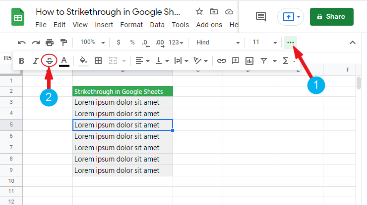 How To Strikethrough In Google Sheets With Examples Software Accountant