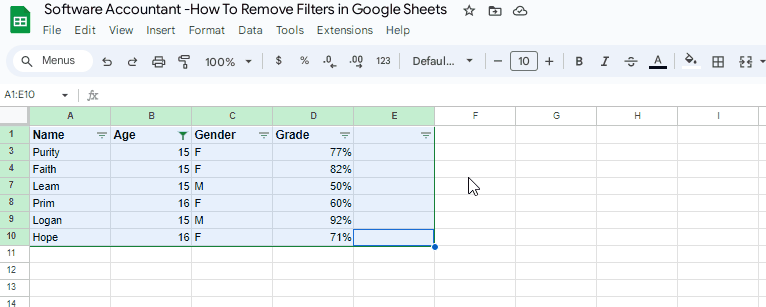 How To Remove Filters In Google Sheets Software Accountant