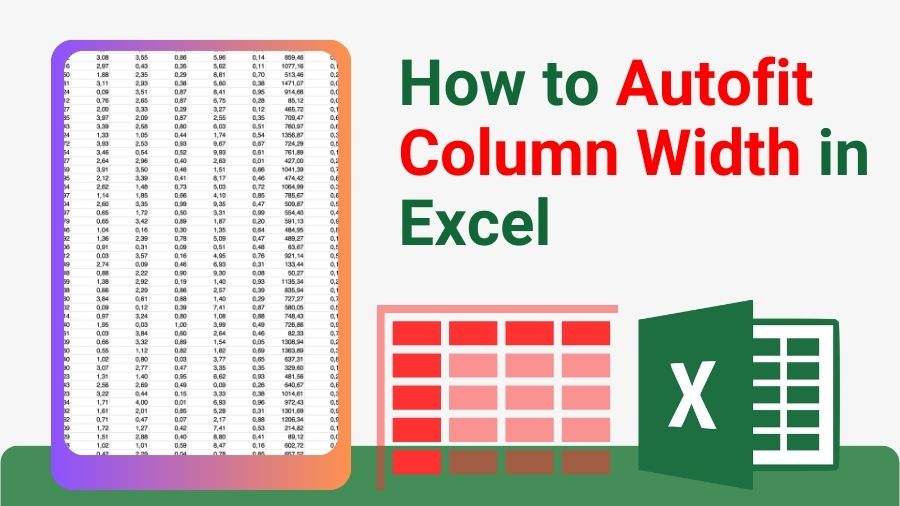 How To Autofit Column Width In Excel 2 Easy Methods 